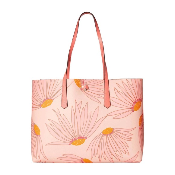 Bags | Kate Spade Pink Flower Large Tote Bag | Poshmark